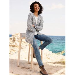 Heine Strickjacke in bleu-gemustert | Gr.: 38