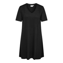 Only Carmakoma Damen Only CARMAKOMA Minikleid &raquo;CARCORAL S/S V-NECK ABK DRESS JRS&laquo; schwarz M, N-Gr
