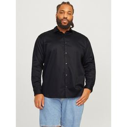 Jack & Jones PlusSize Jack & Jones Plussize Herren Jack & Jones PlusSize Langarmhemd &raquo;JJPRPARMA SHIRT L/S NOOS PLS&laquo; schwarz 5XL, N-Gr