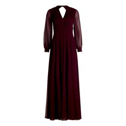 Vera Mont Abendkleid mit Raffung in Strong Aubergine | Gr.: 40