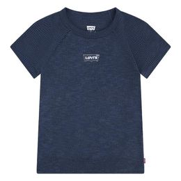 Levi's Kids M&auml;dchen Levi's Kids Rundhalsshirt &raquo;LVG COLOR BLOCK RAGLAN&laquo; in feiner Rippstruktur, for Girls blau 4 (104)
