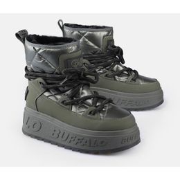 Buffalo Damen Snowboots &raquo;ELIZA&laquo; Winterboots, Schn&uuml;rboots, Schlupfboots mit Warmfutter gr&uuml;n 42