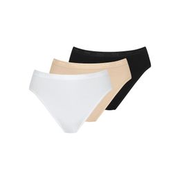 Mey Damen Jazz-Pants Slips &raquo;Best Of&laquo; Packung, 3 Stk. ohne auftragende Seitenn&auml;hte schwarz-wei&szlig; 36, 3 Stk.