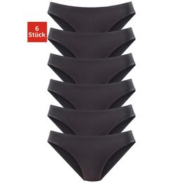Vivance Active By Lascana Damen Vivance Active by Lascana Jazz-Pants Slips 6er-Pack, aus weicher Microfaser schwarz 32/34