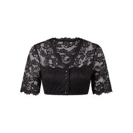 Nina von C. Dirndlbluse halbarm in schwarz | Gr.: 34