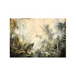 WALLARENA Fototapete Dschungel in Beige | Gr.: 150 x 105 cm