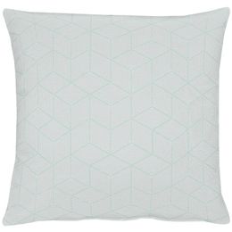 Apelt Dekokissen &raquo;7901 Uni Fleck&laquo; Kissenh&uuml;lle mit F&uuml;llung, 1 St&uuml;ck blau Kunstfaser, Polyester B/L: 39cm x 39cm, 1 Stk.
