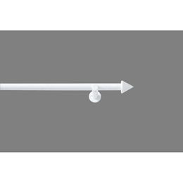 GOOD LIFE Vorhangstange &raquo;Punta&laquo; &Oslash; 20 mm 1 l&auml;ufig-l&auml;ufig Fixma&szlig; wei&szlig; Metall B/L: 120cm &Oslash; 20mm, 1 l&auml;ufig