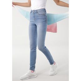 Kangaroos Damen Kangaroos 5-Pocket-Jeans &raquo;SUPER SKINNY HIGH RISE&laquo; kn&ouml;chellang, mit Used-Optik, hohe Leibh&ouml;he 50, N-Gr