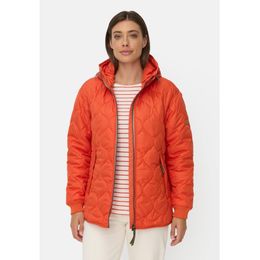Camel Active Wasserabweisende Oversized-Jacke mit 2-Wege Rei&szlig;verschluss in Orange | Gr.: 40