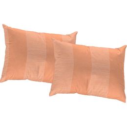 WIRTH Dekokissen &raquo;Niederau&laquo; rot Obermaterial: 67% Polyacryl, 33% Polyester B/L: 40cm x 40cm, 2 Stk.