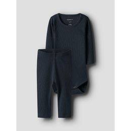 name it Jungen Langarmbody &raquo;NBNKAB LS BODY LEGGING SET NOOS&laquo; Set, 2 Stk. mit dazu passender Leggings schwarz 92, N-Gr