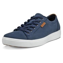Ecco Herren Sneaker &raquo;Ecco Soft 7M&laquo; , Freizeitschuh, Halbschuh, Schn&uuml;rschuh mit Markenlabel blau 40