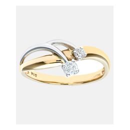 Diamant L'&eacute;ternel Ring aus 375 Gelbgold mit Diamant | Gr.: 48