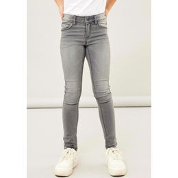 name it M&auml;dchen Skinny-fit-Jeans &raquo;NKFPOLLY SKINNY JEANS&laquo; aus bequemem Stretchdenim blau 140, N-Gr