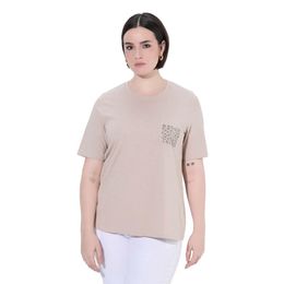 Ulla Popken Shirt in beige | Gr.: 50-52