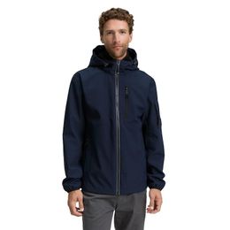 Tom Tailor Herren Tom Tailor Softshelljacke mit Kapuze mit Kapuze blau S