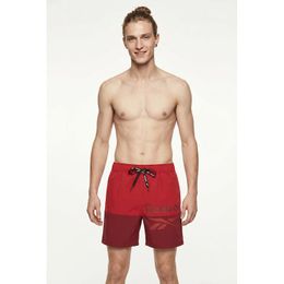 Reebok Herren Badeshorts &raquo;Rory&laquo; 1 Stk. mit Kordelzug und elastischem Bund, mit Logo, schnell trocknend rot S, N-Gr
