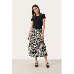 PART TWO Rock BiseraPW Gerade Passform in Black Animal Print | Gr.: 36