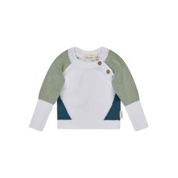 Sterntaler Strickpullover colorblocking in puder green | Gr.: 56