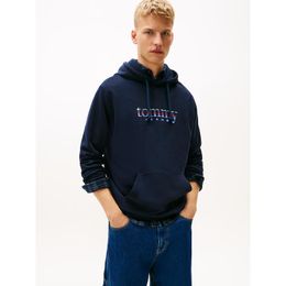 Tommy Jeans Herren Hoodie &raquo;TJM REG ENTRY DNA PLAY&laquo;, regular fit, mehrfarbiges Logo, Sweatshirt L