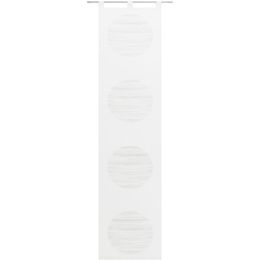 Neutex for you! Schiebegardine &raquo;Padova&laquo; Schlaufen 1 Stk. tlg. Inkl. Zubeh&ouml;r wei&szlig; Scherli, Polyester 245cm, Schlaufen, 57cm