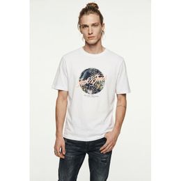 Jack & Jones Jack & Jones Herren Rundhalsshirt &raquo;JJHONOLULU SHAPE TEE SS CREW NECK&laquo; Baumwolle, regular fit L