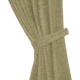 WIRTH Raffhalter &raquo;Thermo-Chenille 288g/m&sup2;&laquo; 2-er Set braun Polyacryl B/H/L: 60cm x 6cm