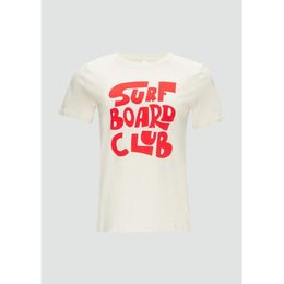 QS T-Shirt in 04D1_creme | Gr.: XS