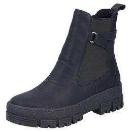 Rieker Damen Winterstiefelette Chelseaboots, Plateauboots, Klassik-Stiefelette mit Warmfutter 37