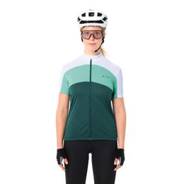 Vaude Damen Vaude Radtrikot &raquo;WOMEN'S MATERA FZ TRICOT&laquo; f&uuml;r Radsport, mit zwei R&uuml;ckentaschen, mit Stehkragen, atmungsaktiv gr&uuml;n 34