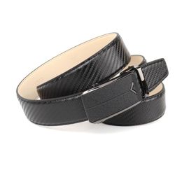 Anthoni Crown Herren Lederg&uuml;rtel schwarz 85