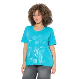 Ulla Popken Shirt in tiefes aqua | Gr.: 58-60
