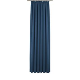 WIRTH Vorhang &raquo;Umea&laquo; Smokband 1 Stk. tlg. blau Jacquard, Polyester 145cm, Smokband, 132cm