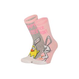 Apollo Kinder Ostersocken 2er Pack in Rosa | Gr.: 23-26