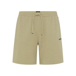 BOSS Herren BOSS Pyjamashorts &raquo;Waffle Shorts&laquo; beige L, N-Gr