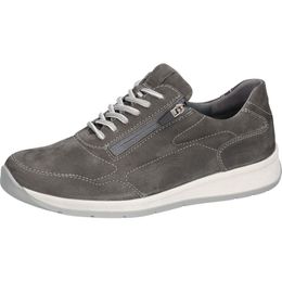 Waldl&auml;ufer Waldl&auml;ufer Herren Sneaker &raquo;KILIAN&laquo; Schn&uuml;rschuh, Bequemschuh mit seitlichem Rei&szlig;verschluss, K-Weite grau 7,5 (41)
