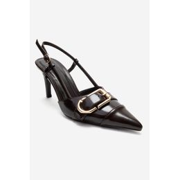 Noen Schnalle Spitzer Zehenbereich Stiletto Pumps