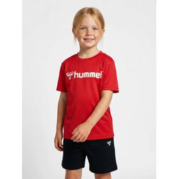 Hummel T-Shirt Hmllogo Kinder in TRUE RED | Gr.: 116