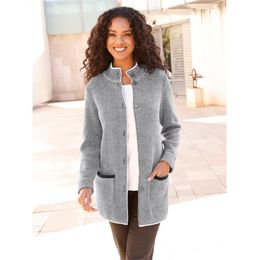 WITT WEIDEN Strickjacke in ecru-schwarz-meliert | Gr.: 40