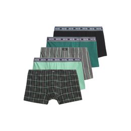 H.I.S. H.I.S Boxer in mint, petrol, schwarz, kariert, gestreift | Gr.: 122/128