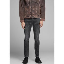 Jack & Jones Jack & Jones Herren Slim-fit-Jeans &raquo;JJIGLENN Slim-Fit mit Stretch und praktischer 5-Pocket-Form&laquo; Baumwollmischung, slim fit grau 34, L&auml;nge 34