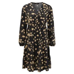 Aniston CASUAL Blusenkleid in schwarz-beige | Gr.: 38