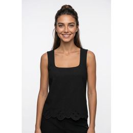 V&eacute;ro Moda Vero Moda Damen Spitzentop &raquo;VMLOUISE SL SQUARE NECK TOP JRS&laquo; Baumwolle, regular fit XS