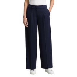 Tom Tailor Damen Tom Tailor Stoffhose Sommerhose mit Taschen blau 40, L&auml;nge 32
