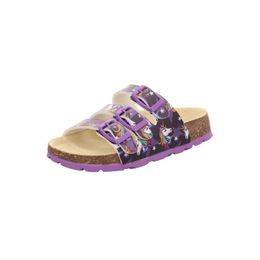 Superfit Tieffu&szlig;bett Pantolette FUSSBETTPANTOFFEL in Viola/Mehrfarbig | Gr.: 32