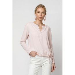 monari Damen Schlupfbluse &raquo;Schluse Basic Schmuck&laquo; Regular fit mit V-Ausschnitt rosa 34