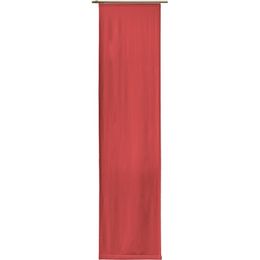 WIRTH Schiebegardine &raquo;Newbury&laquo; Klettband 1 Stk. tlg. Ohne Befestigungszubeh&ouml;r, Breite: 57 cm rot Jacquard, Baumwolle, Polyester 145cm, Klettband, 57cm