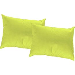 WIRTH Dekokissen &raquo;Natur&laquo; Kissenh&uuml;lle ohne F&uuml;llung, 2 St&uuml;ck gr&uuml;n Baumwolle B/L: 40cm x 40cm, 2 Stk.