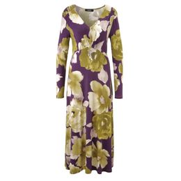 Aniston SELECTED Midikleid in lila-oliv-altrosa-khaki-offwhite | Gr.: 42
